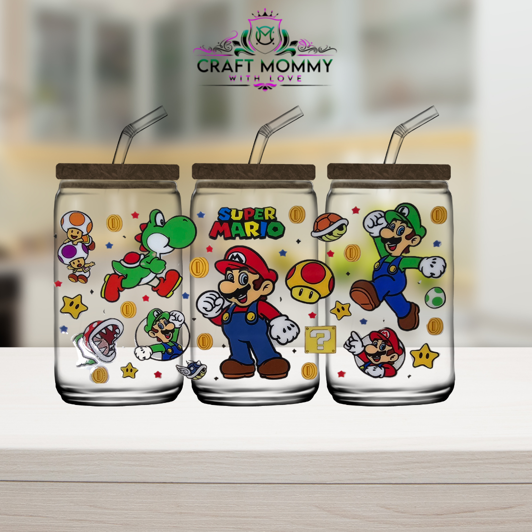 New Mario 002 - UV DTF Wrap 16 oz – craftmommy